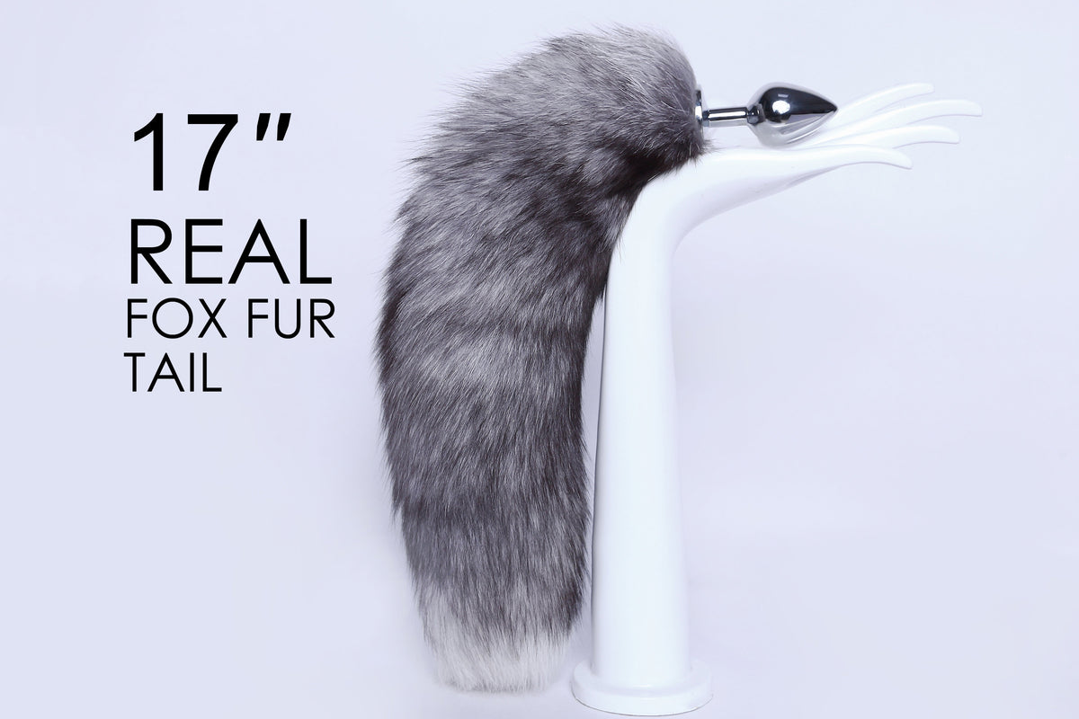 Real Fox Tail Butt Plug Fox Dildo Short Fox Tail Plug Sextoy Fox Butt