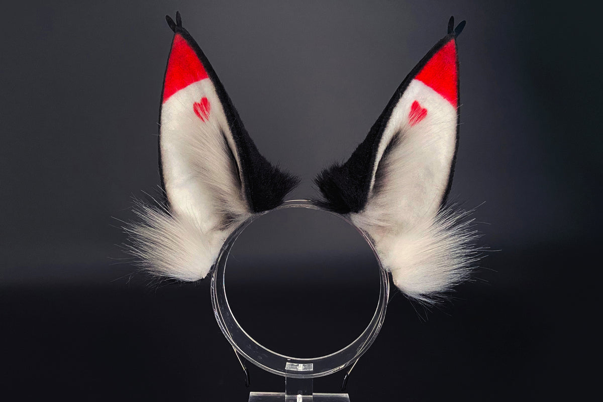 Faux Fur Husk Ears Husk tail Hazbin Hotel Cosplay Ears - Husk Tail Cos ...
