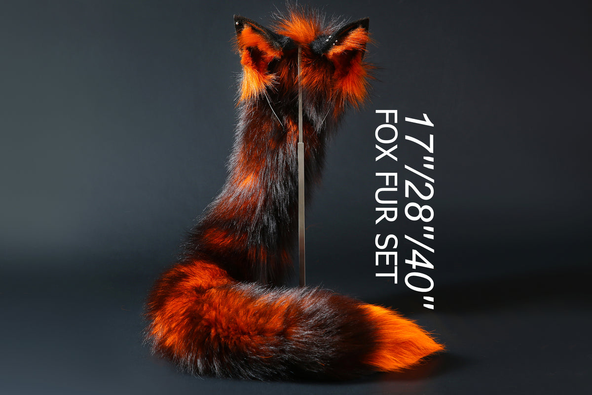 Real fur fox tail and ear – Aliriga