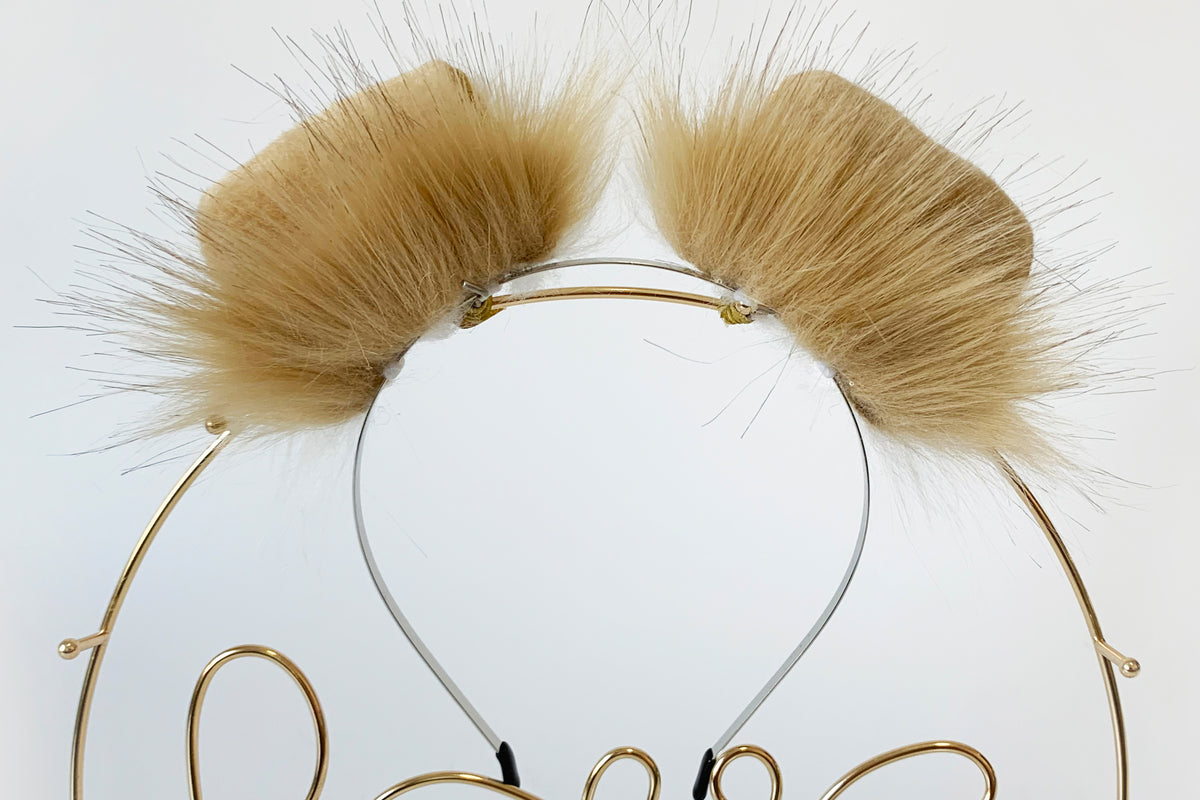 Blonde puppy ear and tail plug set kemonomimi Shepherd dog ear and tai ...
