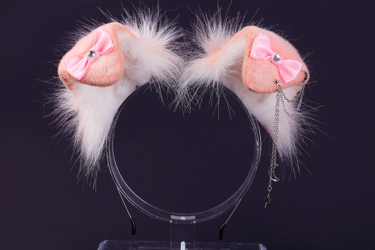 Pink puppy ear and tail set Shepherd dog ear and tail plug set Shiba I ...