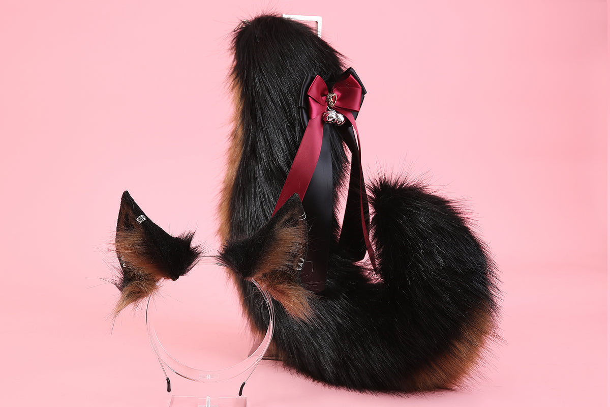 puppy ear and tail set Shepherd dog ear and tail plug set Shiba Inu do ...