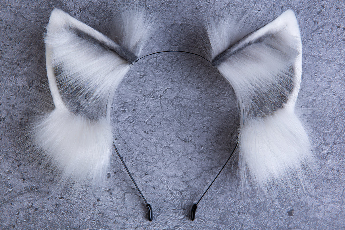 3 Kitsune tail butt plug and ears fox tail pug and fox ear wolf tail b ...