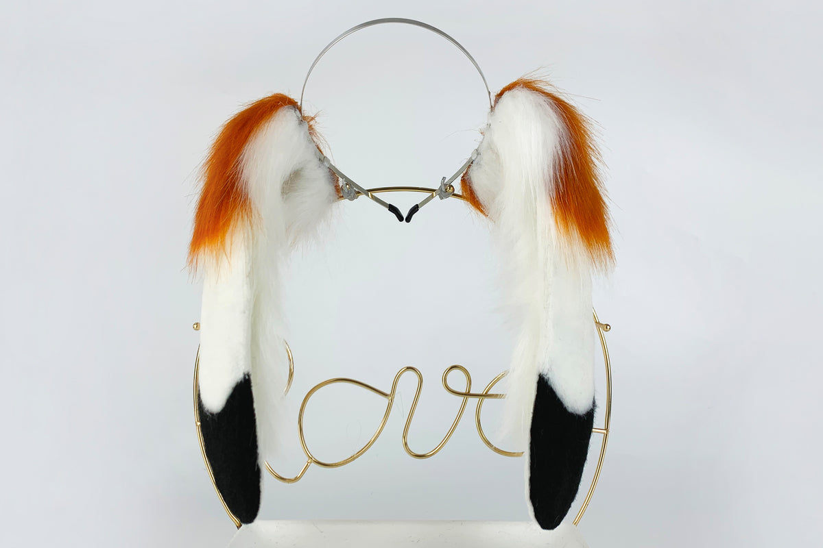 brown lop bunny ear and tail butt plug set petplay rabbit tail plug an ...